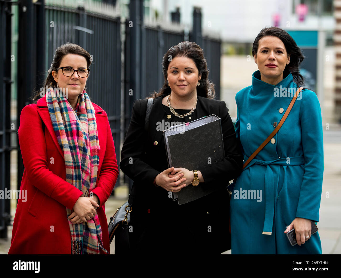 Colleague anna hughes outside belfasts crown court after hi-res stock ...