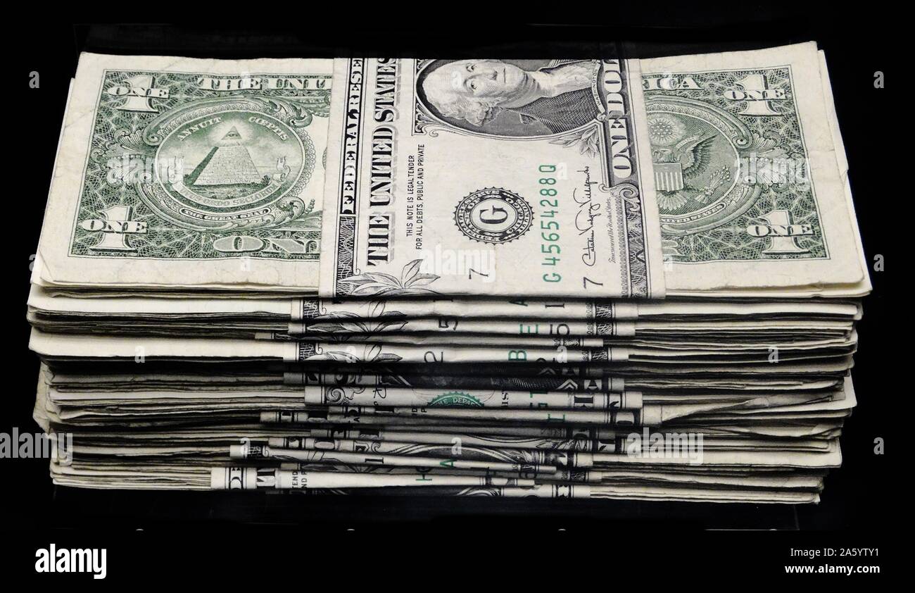 Counterfeit dollar bills, 2005-08. The US Treasury estimates that there ...