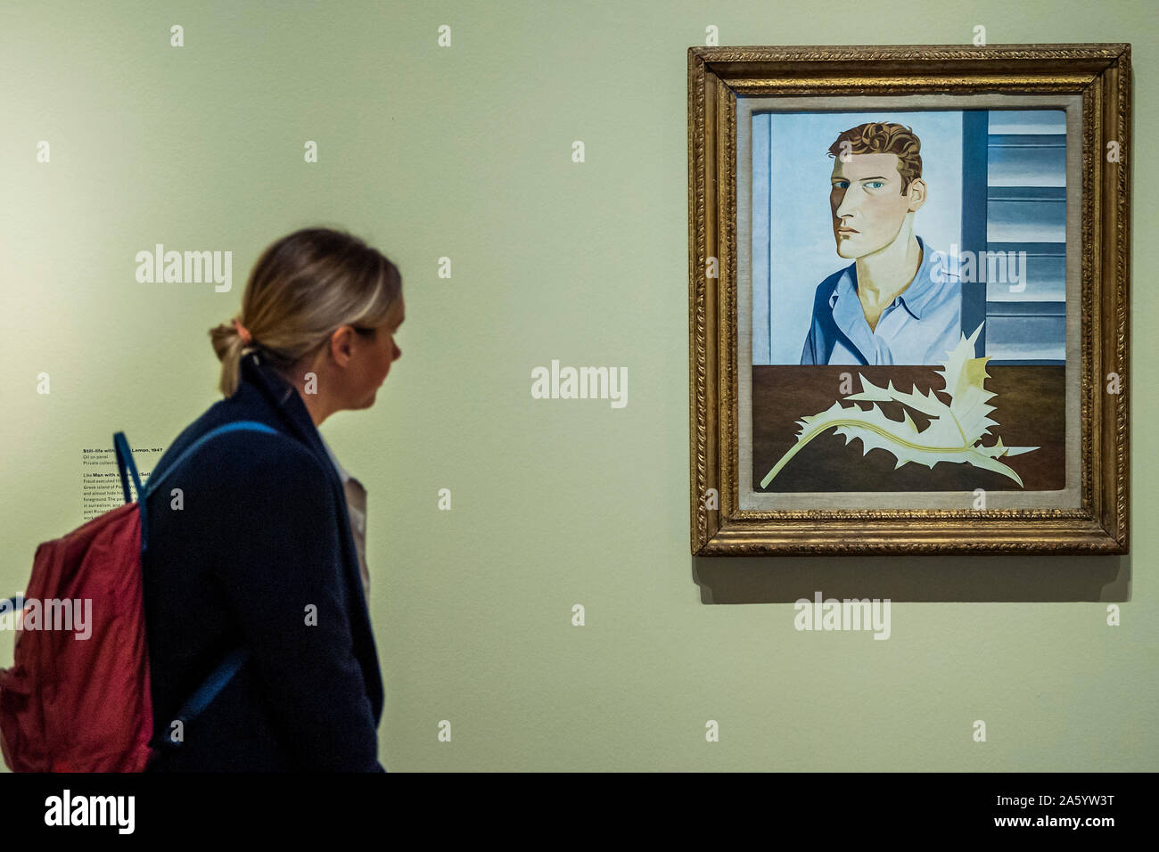 London, UK. 23rd Oct, 2019. Man with a Thistle, self portrait, 1946 ...