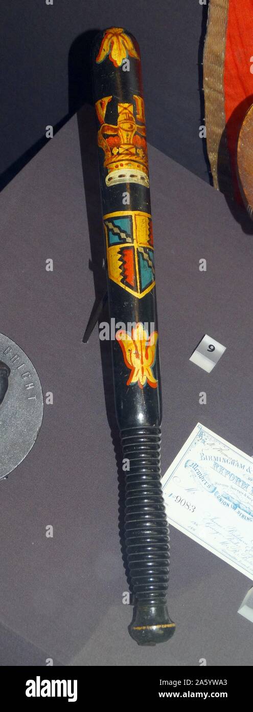 19th century police policeman rattle truncheon hi-res stock photography ...