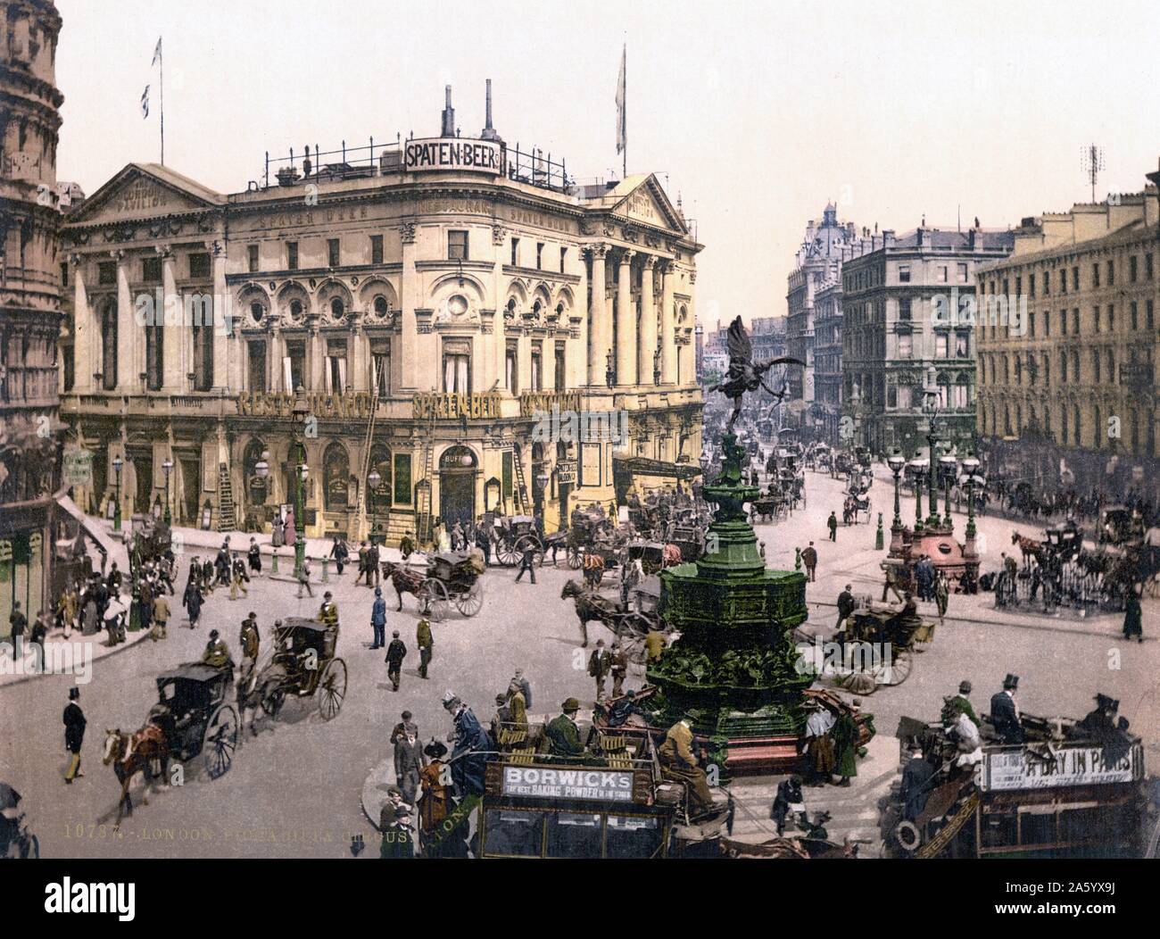 Piccadilly Circus, London, England 1890 Stock Photo - Alamy