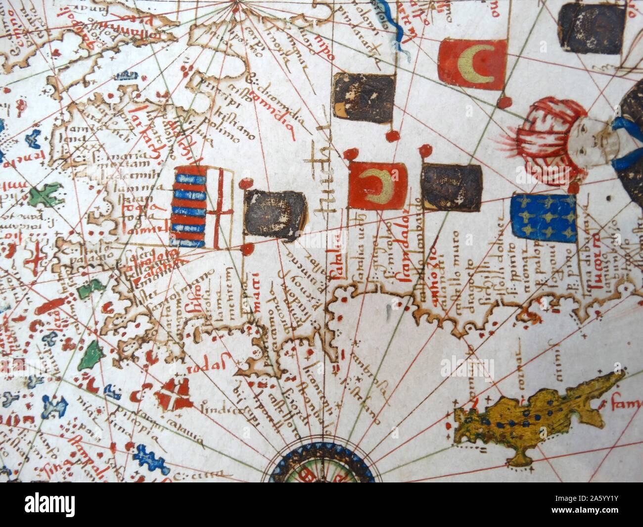 Mediterranean map hi-res stock photography and images - Alamy