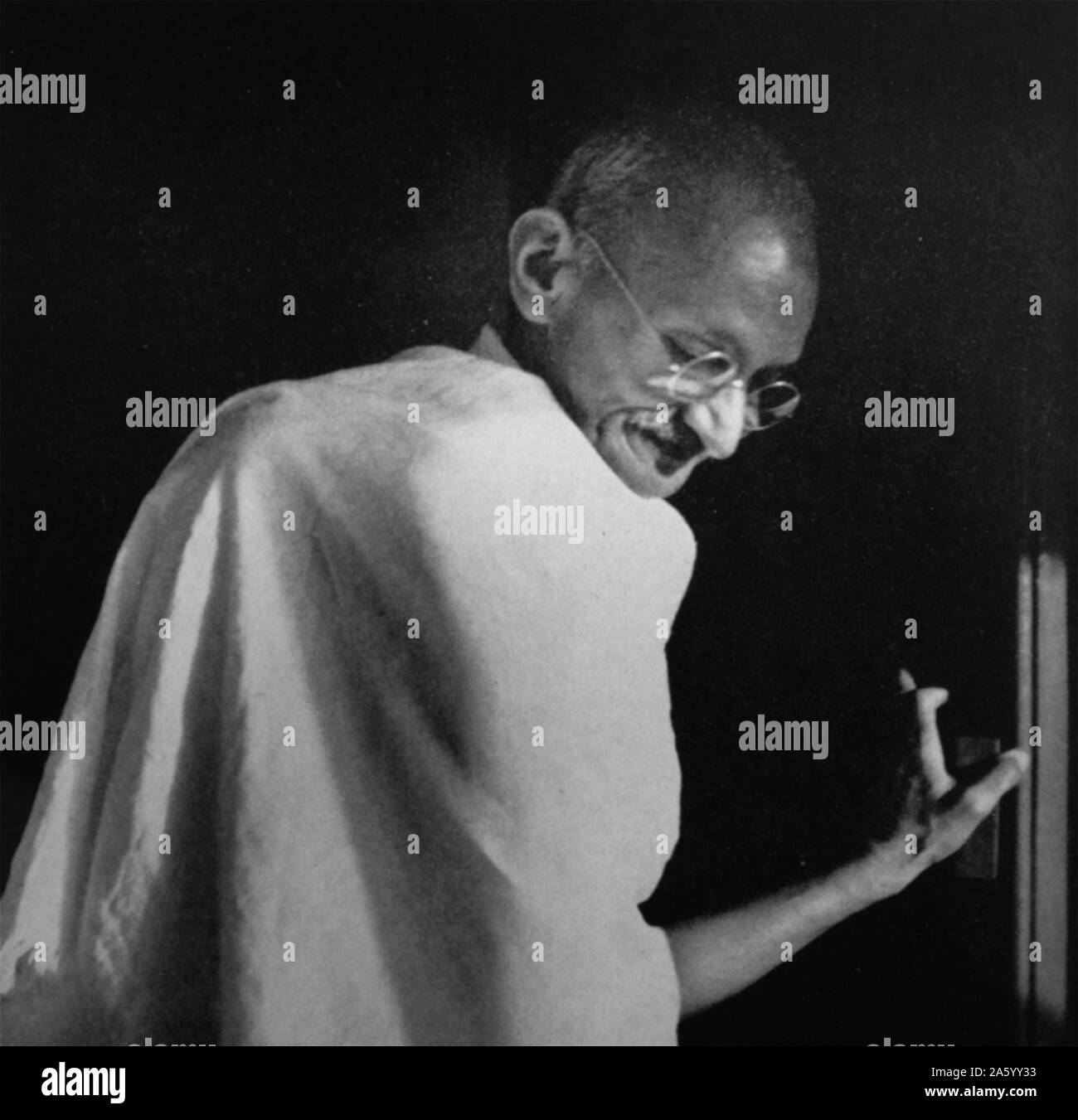 Mohandas Karamchand Gandhi (1869 – 1948), the preeminent leader of the ...