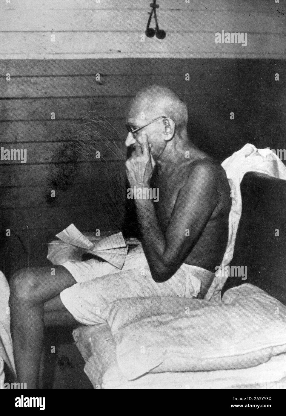 Mohandas Karamchand Gandhi (1869 – 1948), the preeminent leader of the ...