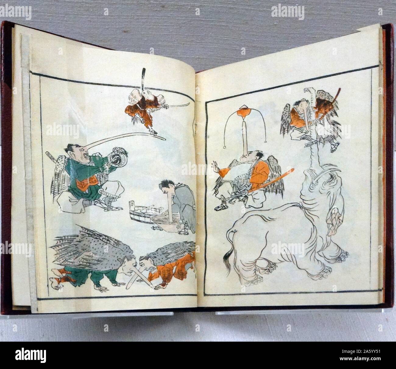 Colour woodblock print book hi-res stock photography and images - Alamy