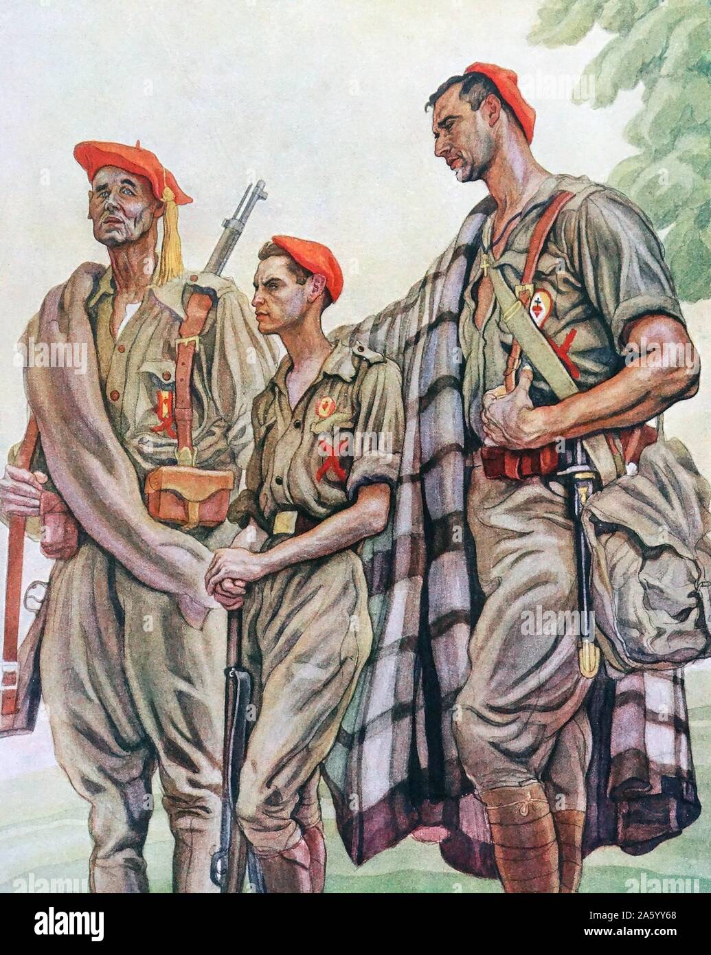 Spanish civil war illustration hi-res stock photography and images - Alamy