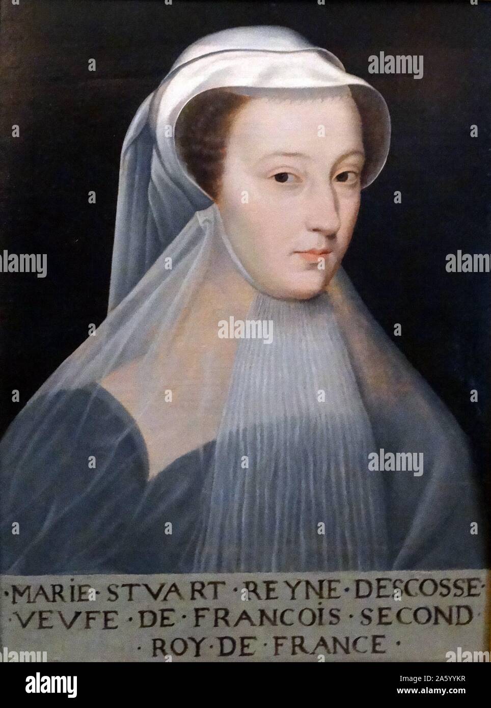Portrait of Mary Queen of Scots by François Clouet (1510-1572) French ...