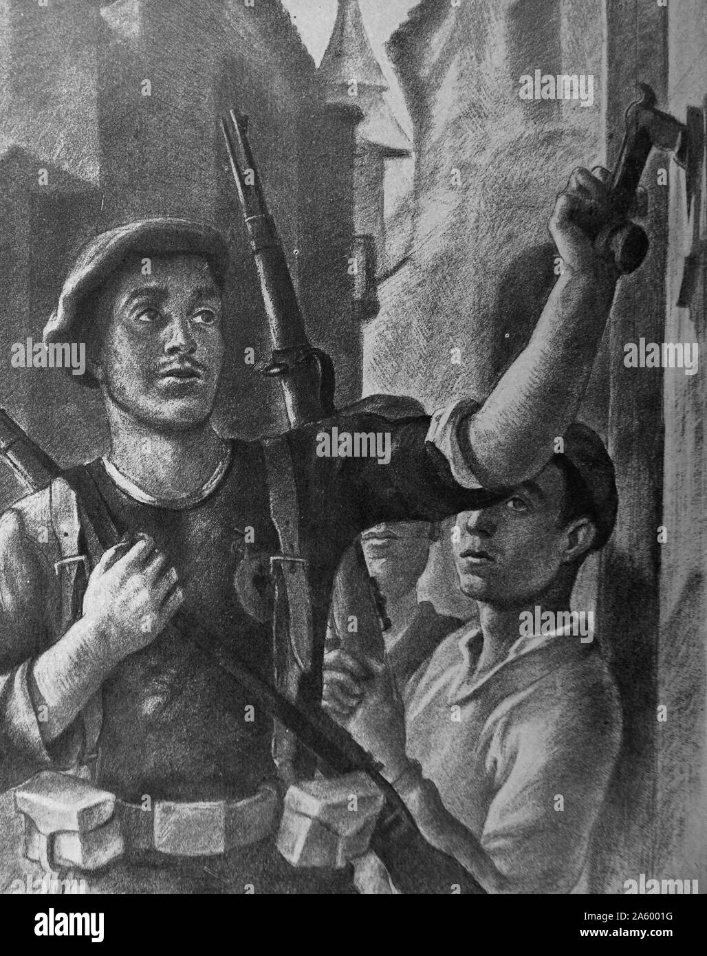 Communism propaganda war Black and White Stock Photos & Images - Alamy