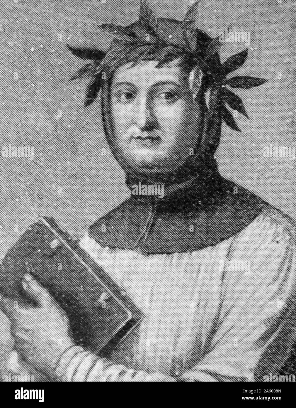 Francesco petrarca petrarch portrait Black and White Stock Photos ...