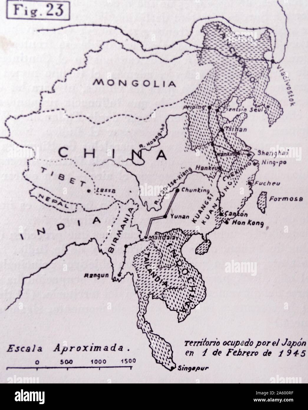 China map 20th century hi-res stock photography and images - Alamy