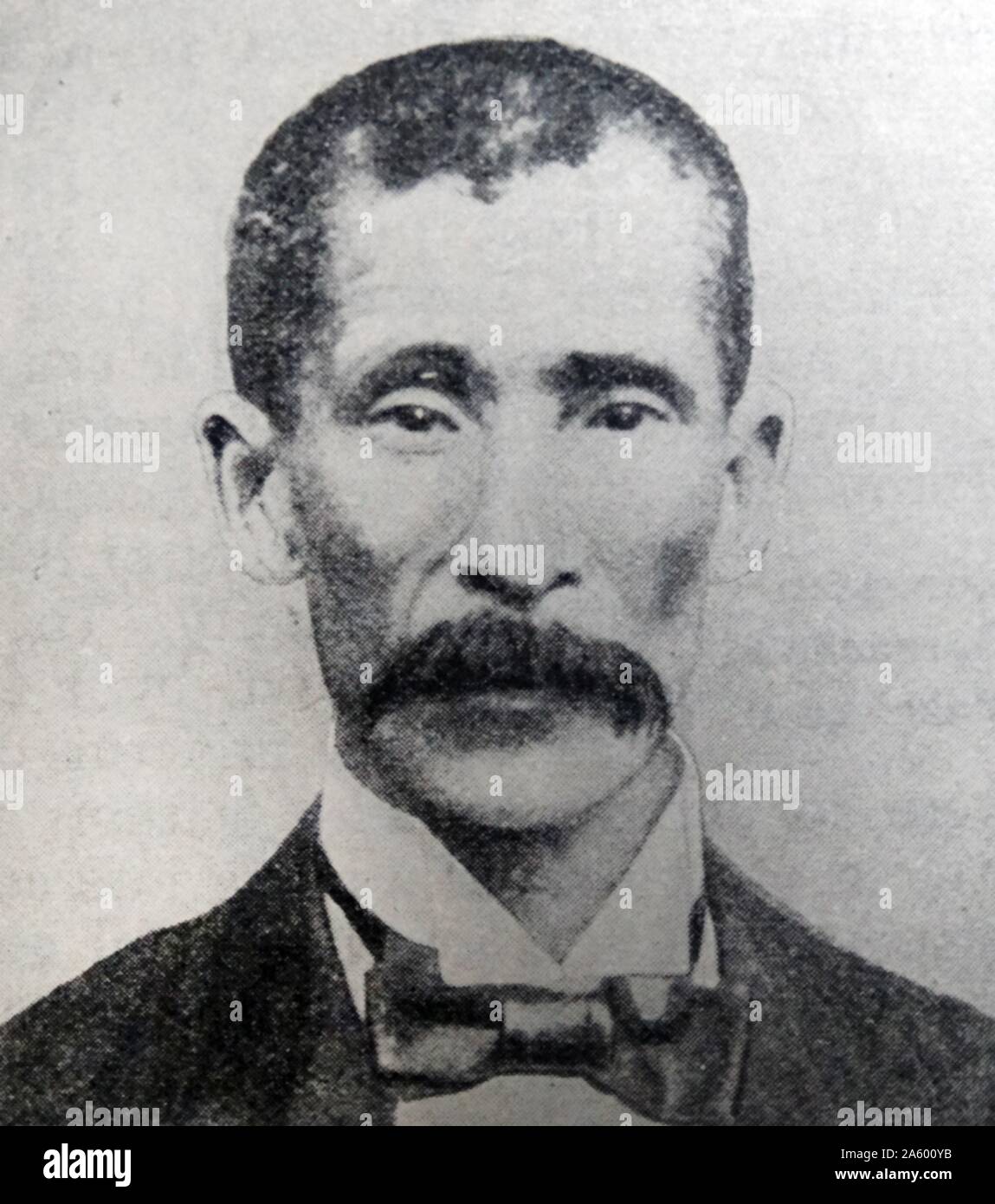 Photographic portrait of Count Komura Jutar? (1855-1911) statesman and ...