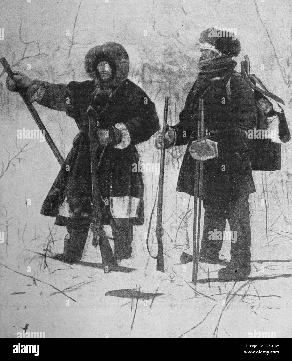 Russian hunters Black and White Stock Photos & Images - Alamy