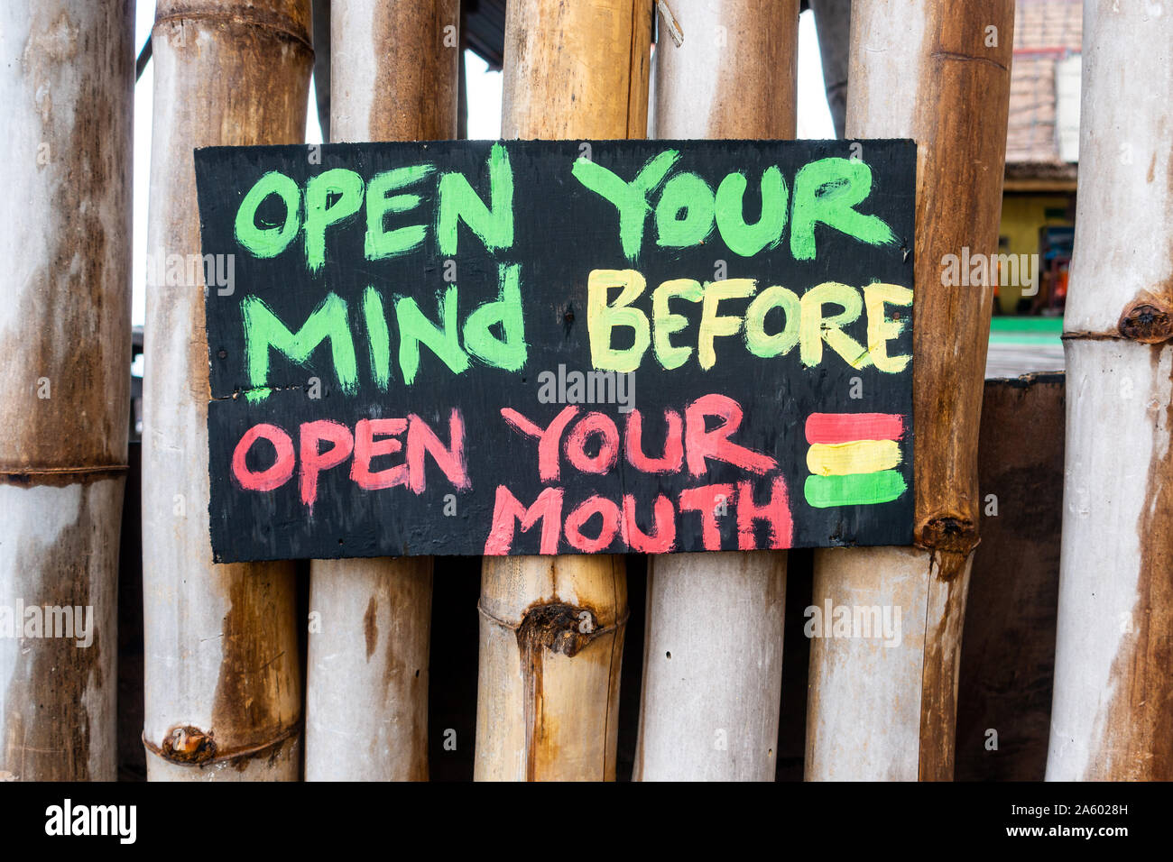 Open Your Mind Before Your Mouth
