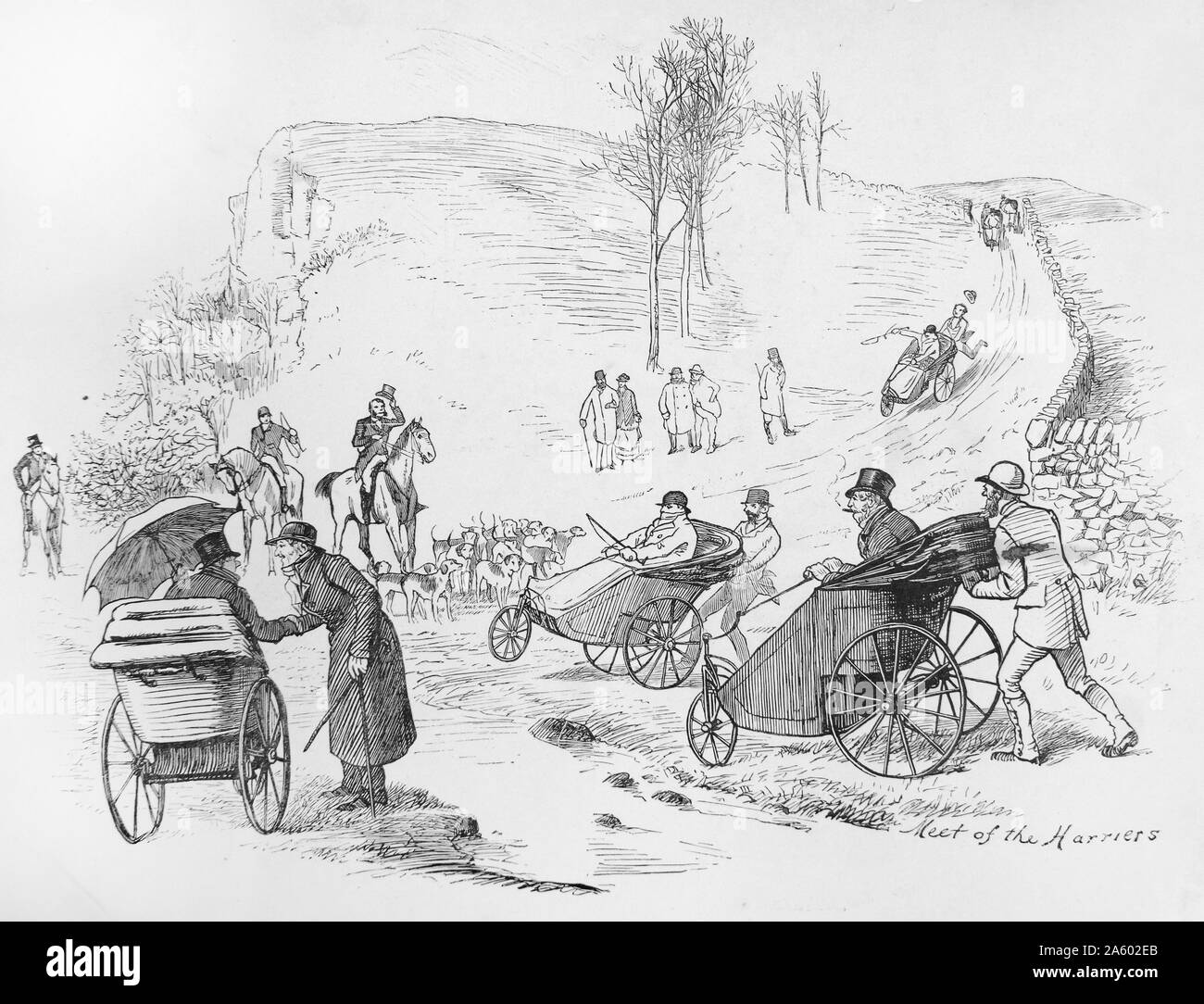 Graphic by Randolph Caldecott (1846-1886) a British artist and ...