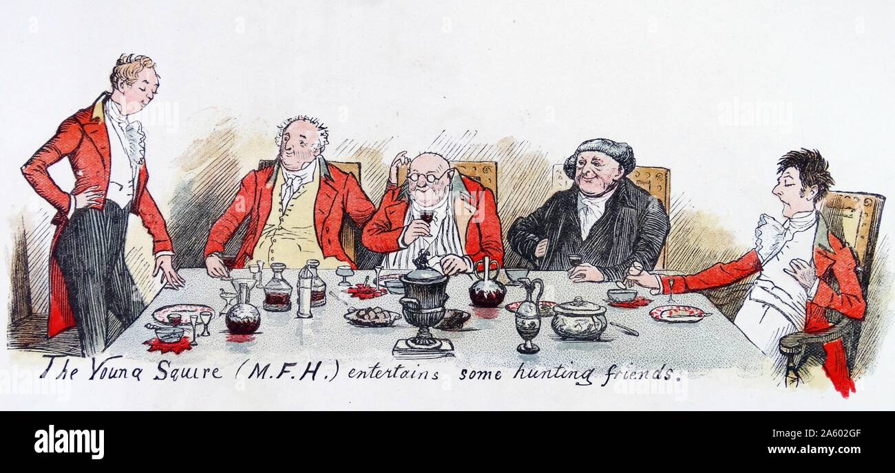 Graphic by Randolph Caldecott (1846-1886) a British artist and ...