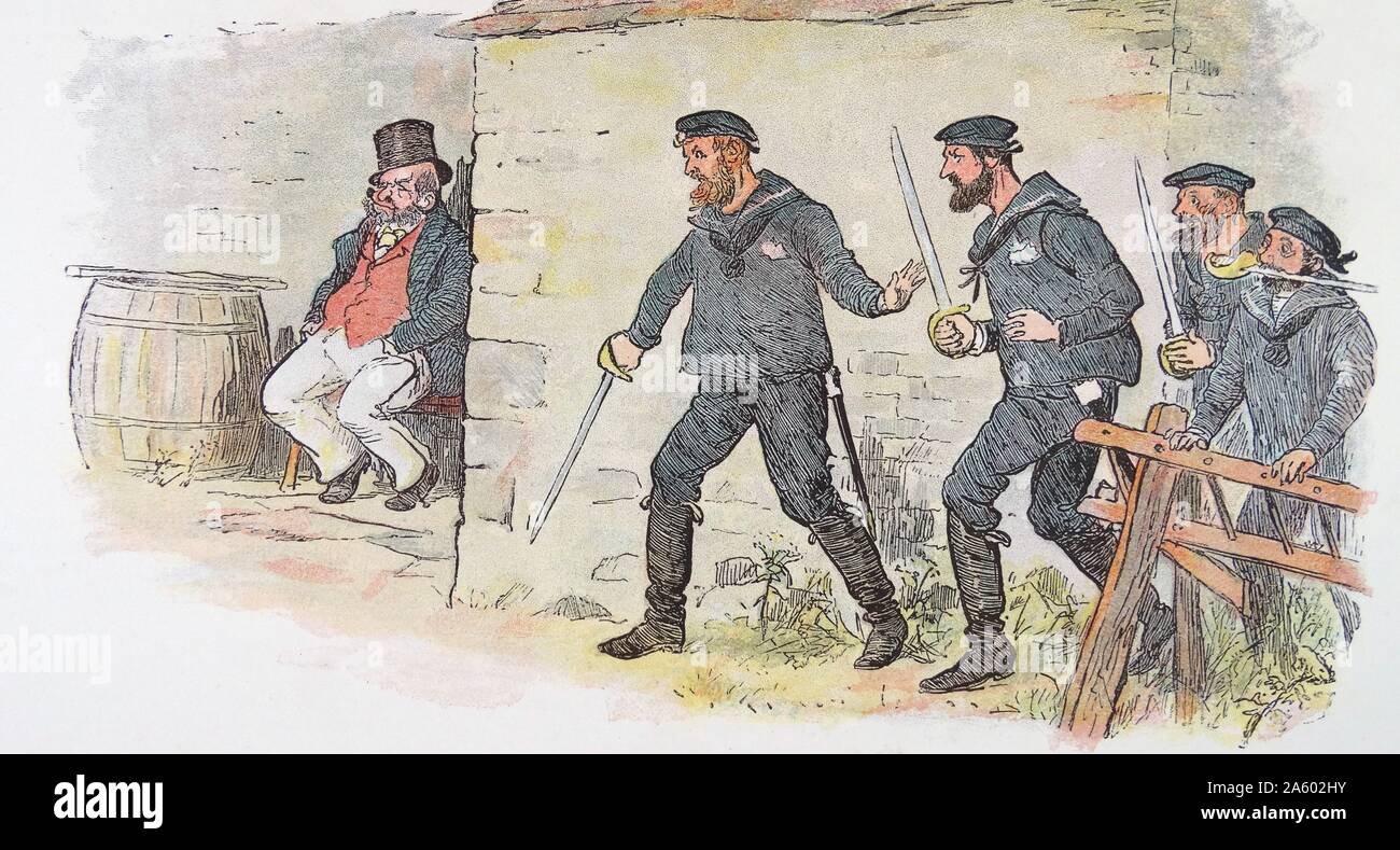 Graphic by Randolph Caldecott (1846-1886) a British artist and ...