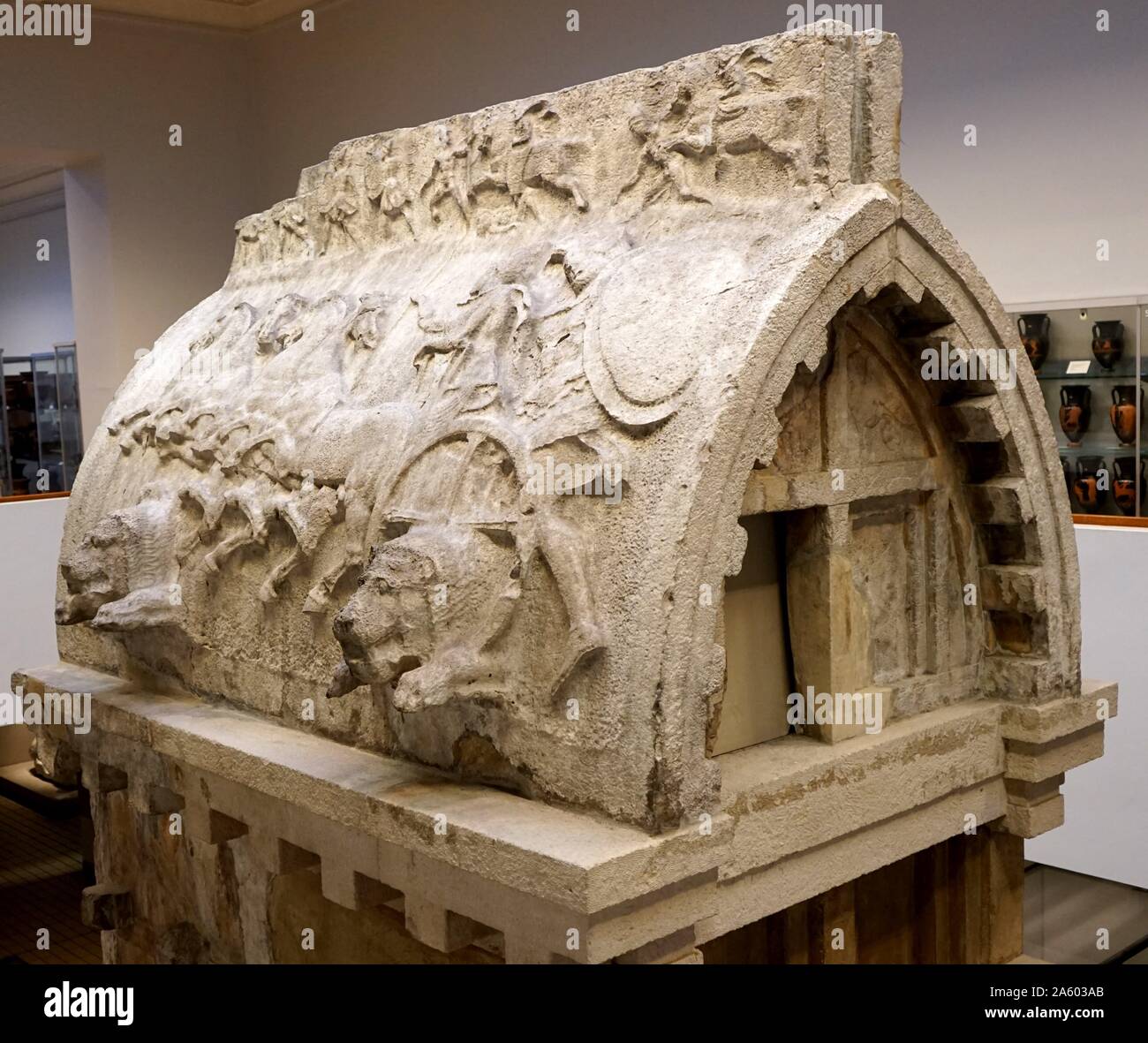 View of the Tomb of Payava drawn by George Scharf. The tomb is a Lycian ...