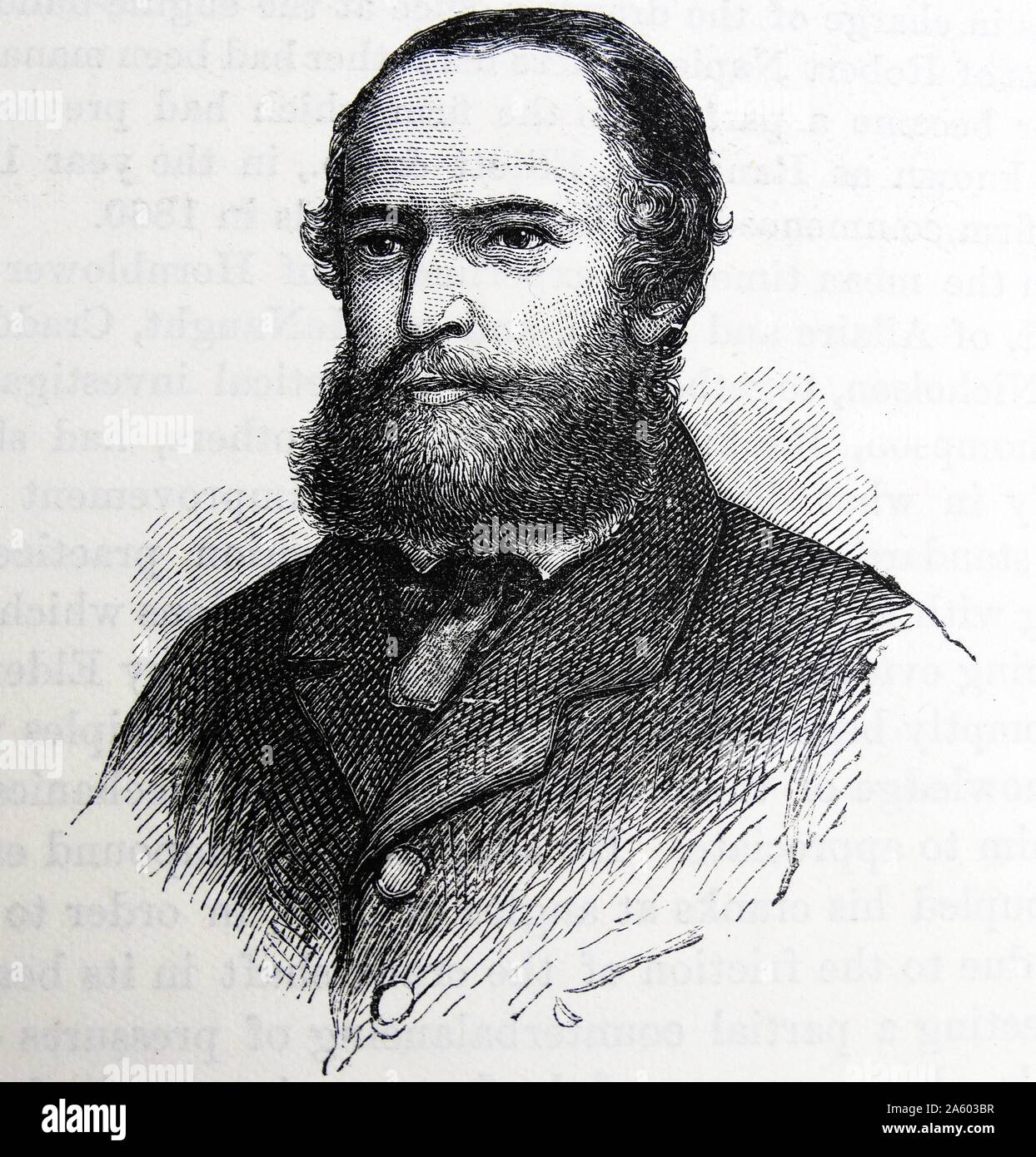 Engraved portrait of Robert Henry Thurston (1839-1903) an American ...