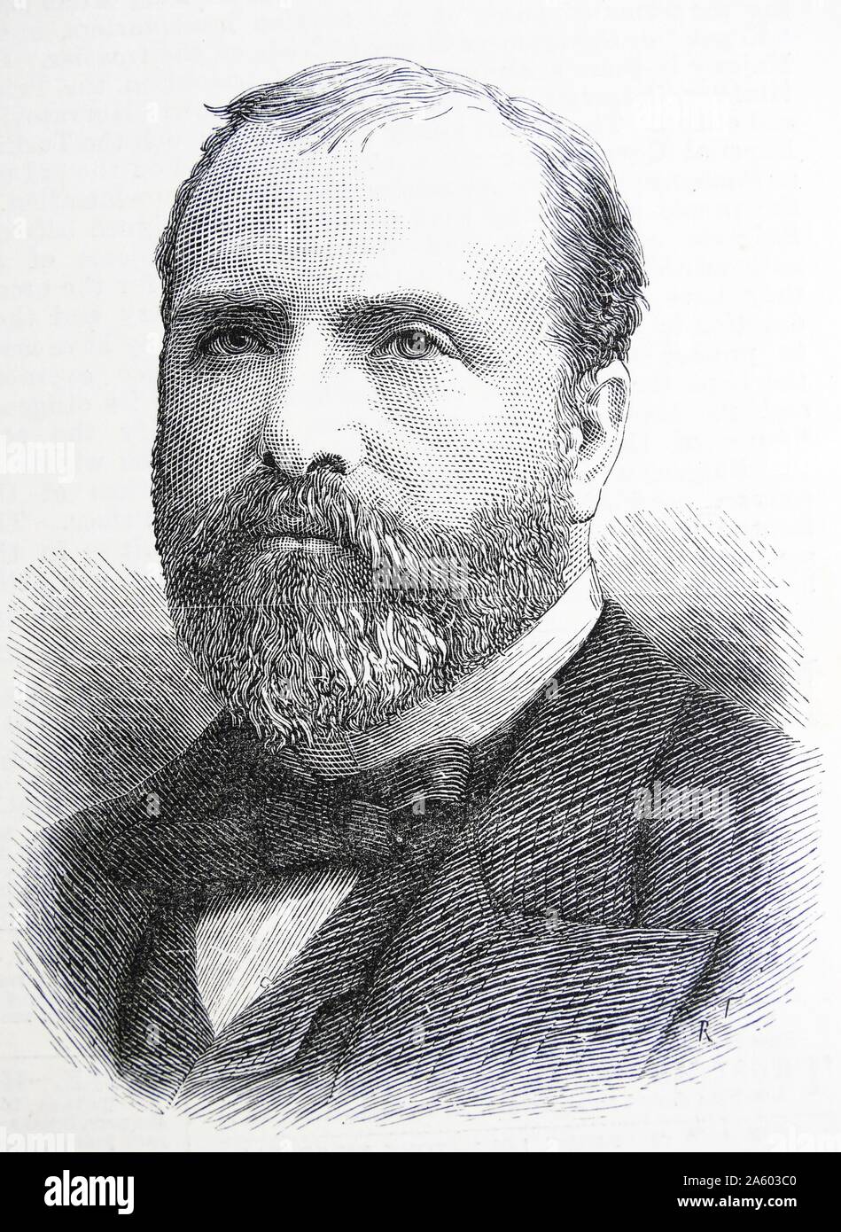 Engraved portrait of Dr. Dyce Duckworth M.D. treasurer of the Royal ...
