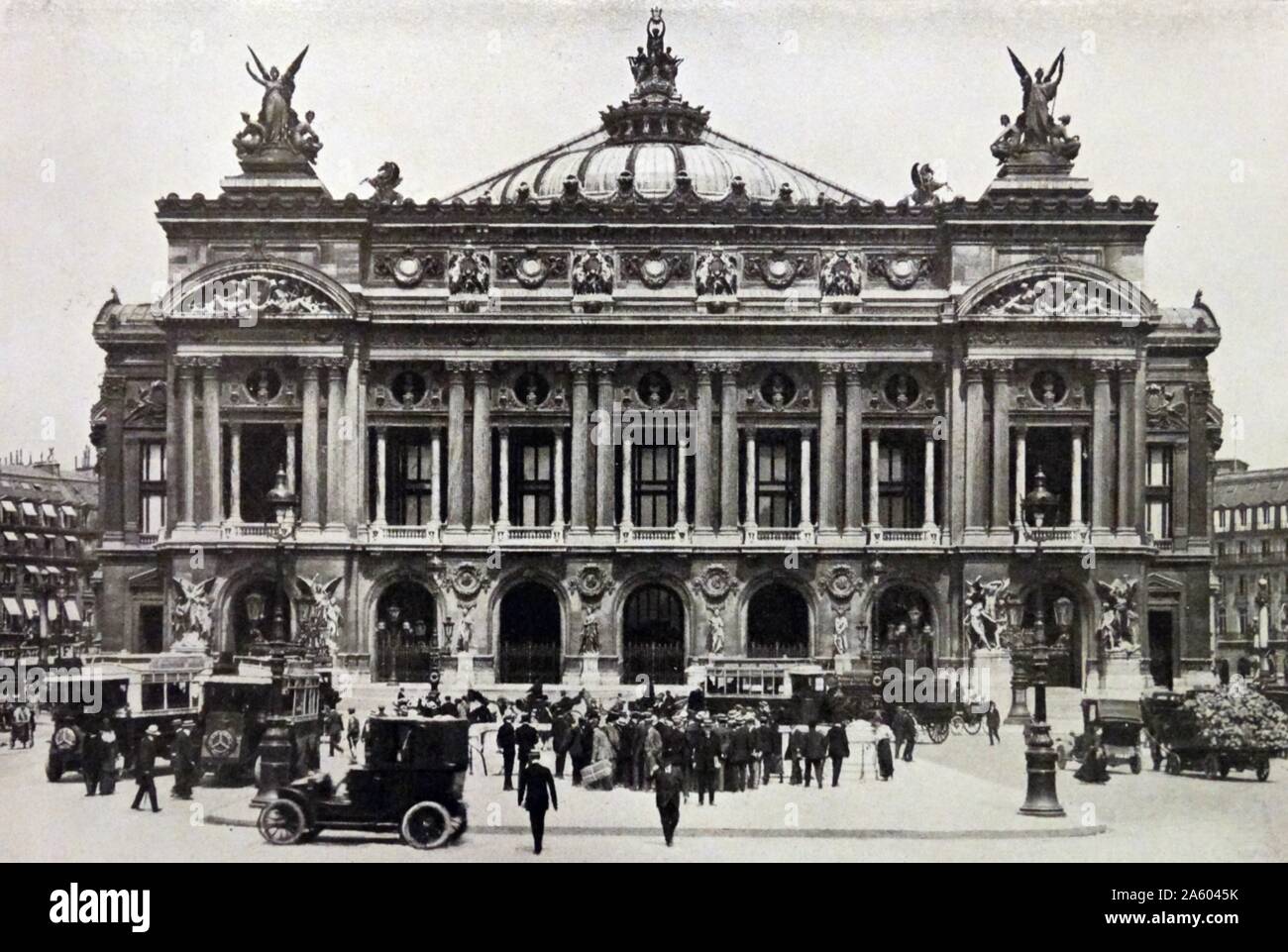 Exterior of the Palais Garnier, an Italian-style opera house with ...