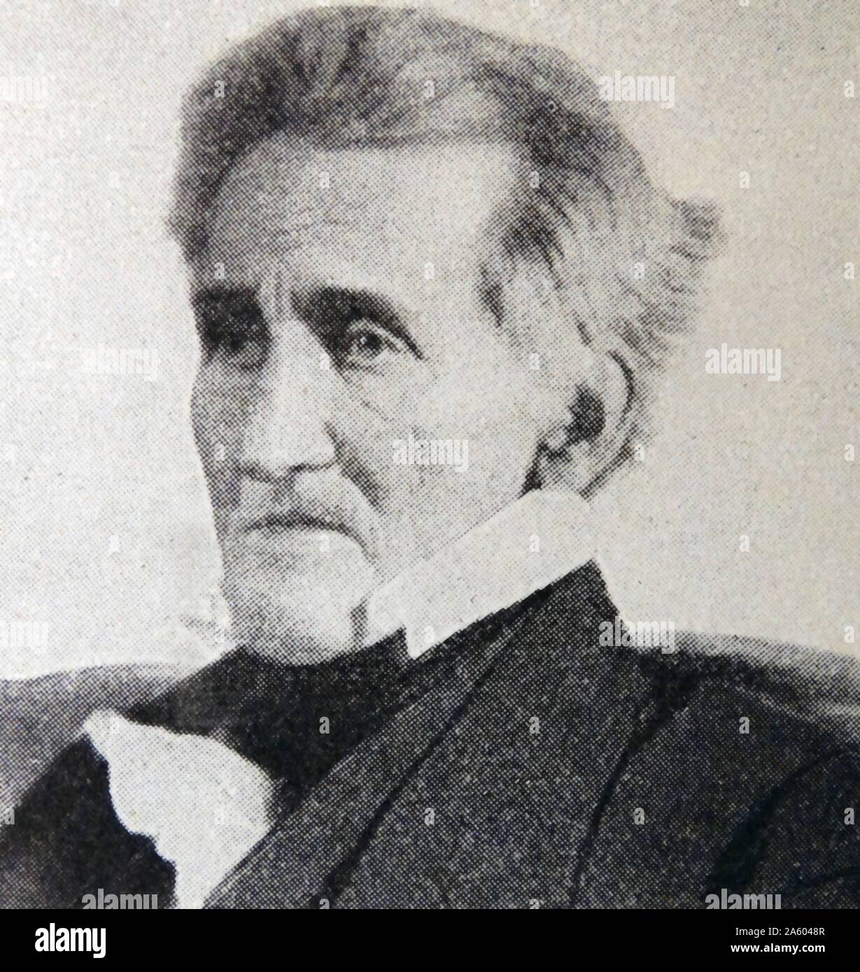 Photographic portrait of Andrew Jackson (1767-1845) 7th President of ...