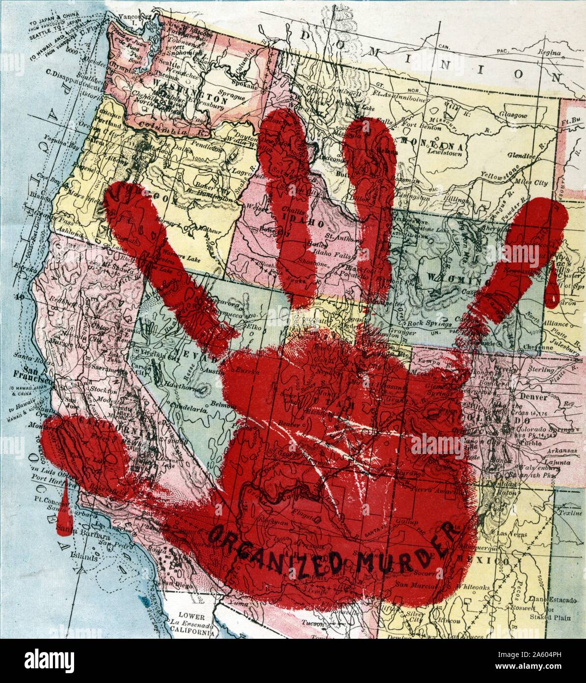 Hand mafia map hi-res stock photography and images - Alamy