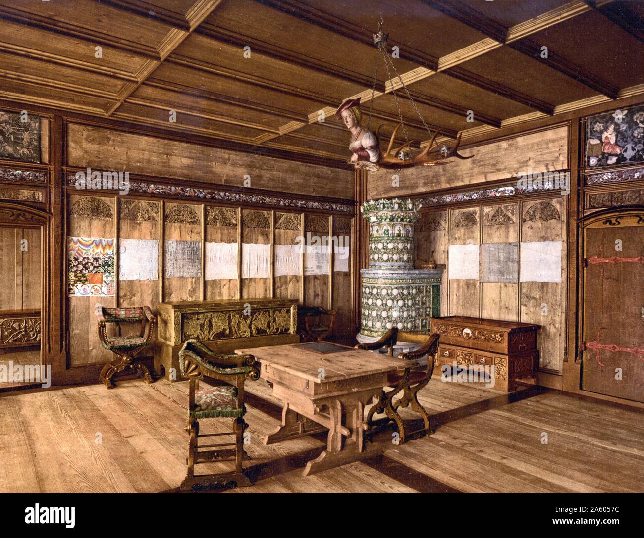 Gothic decorated room within museum hi-res stock photography and images ...