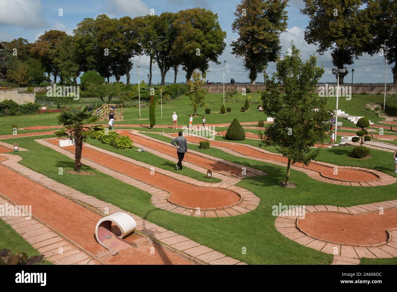 France, Somme, Baie de Somme, Saint Valery sur Somme, miniature golf ...