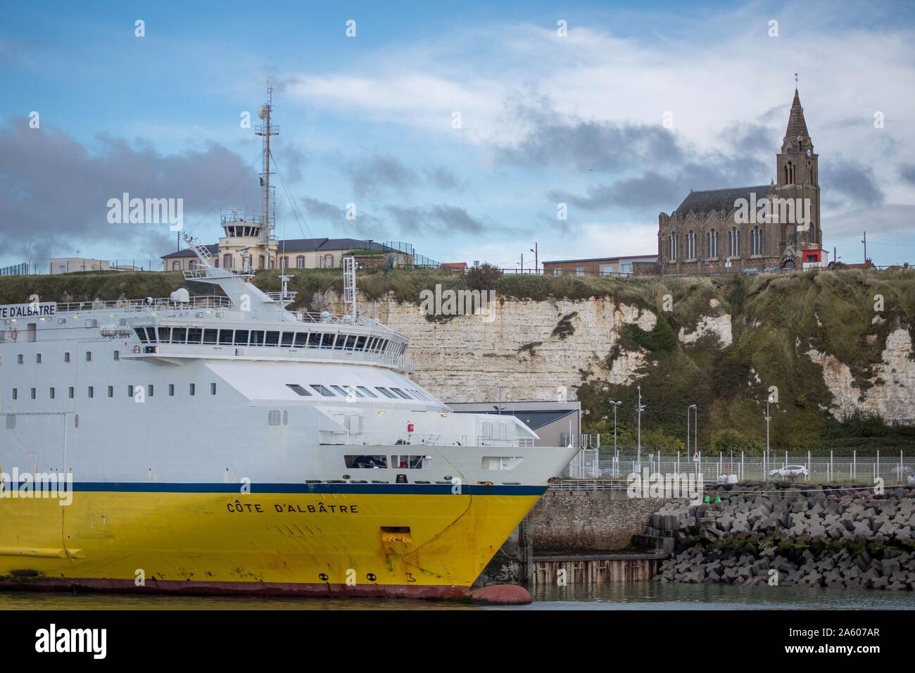 France, Pays de Caux, Dieppe, Seven Sisters ferry of Transmanche Ferries, Dieppe-Newhaven line ...