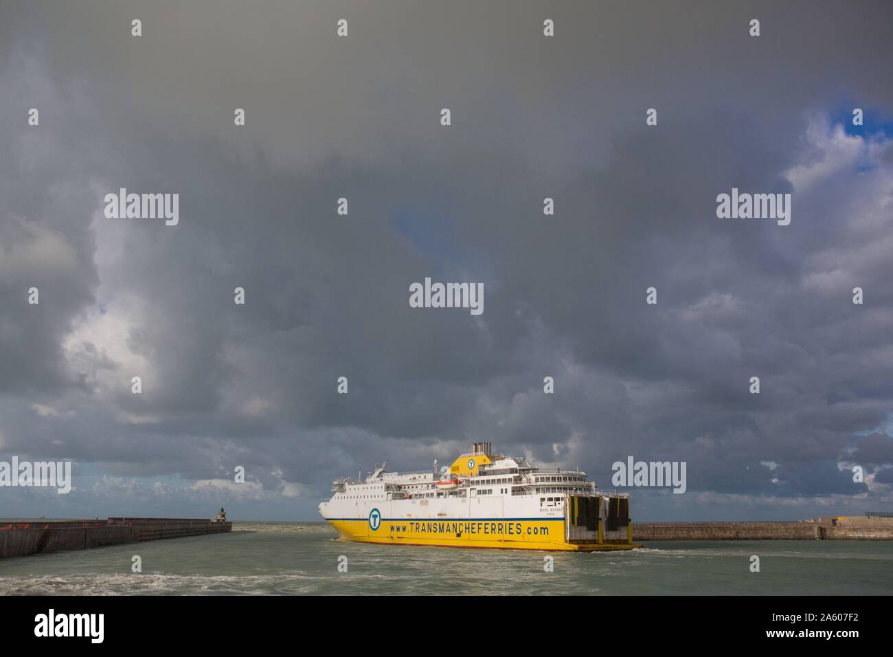 France, Pays de Caux, Dieppe, Seven Sisters ferry of Transmanche Ferries, Dieppe-Newhaven line ...