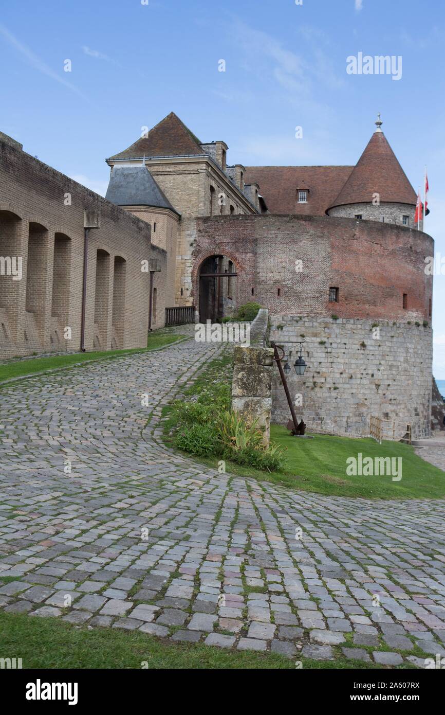 France, Pays de Caux, Dieppe, entrance of the castle Stock Photo - Alamy