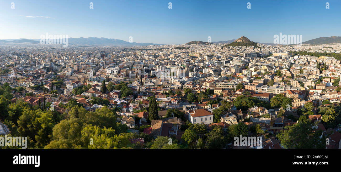 Athens city panorama seen from the Acropolis in Greece Stock Photo - Alamy