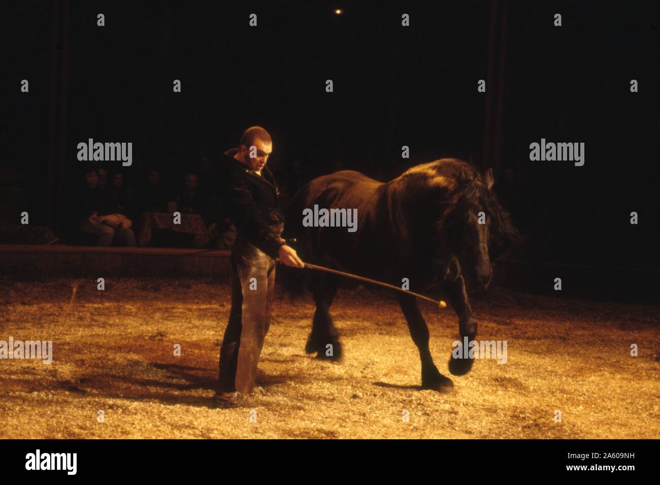 French horseman and director Bartabas during a performance at the ...