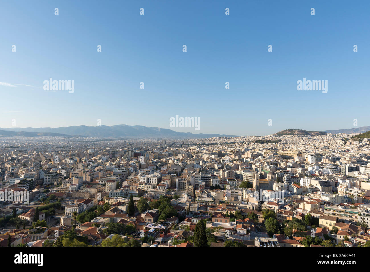 Athens city panorama seen from the Acropolis in Greece Stock Photo - Alamy