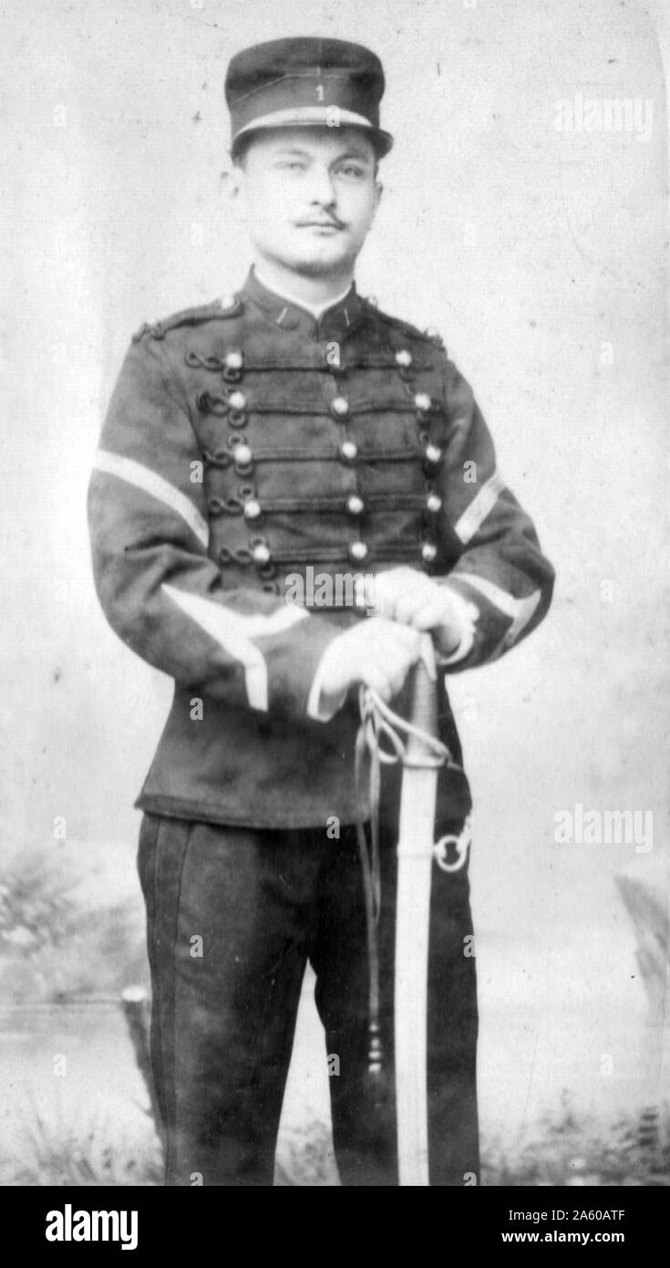 French soldier 1900s Stock Photo - Alamy