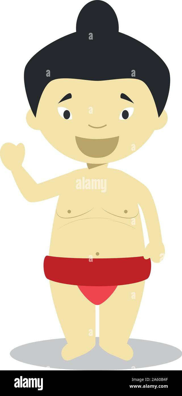 Sumo wrestler cartoon hi-res stock photography and images - Alamy