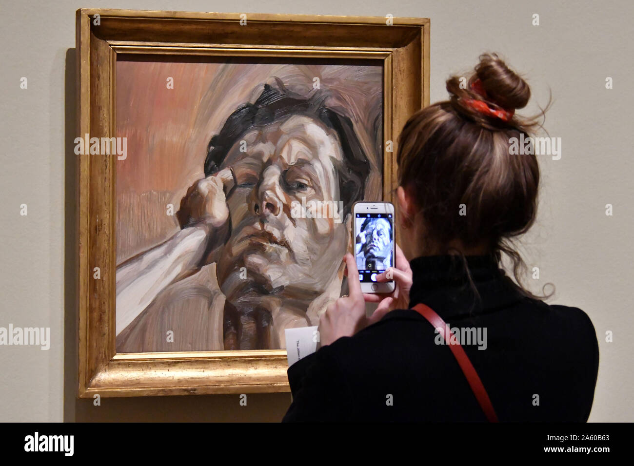 London, UK. 23rd Oct, 2019. Lucian Freud, Man's Head (Self-portrait I ...