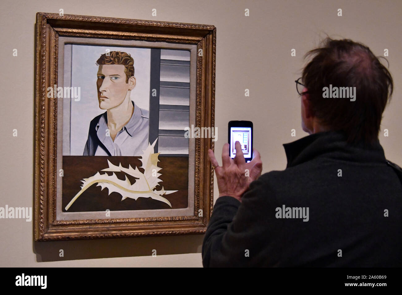 London, UK. 23rd Oct, 2019. Lucian Freud, Man with a Thistle, (Self ...