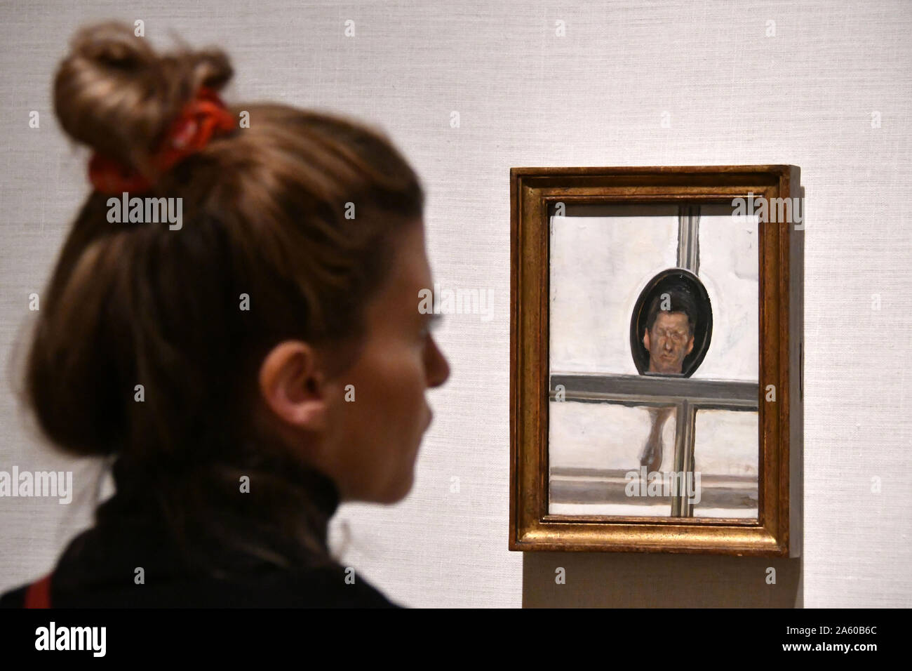 London, UK. 23rd Oct, 2019. Lucian Freud, Interior with Hand Mirror ...