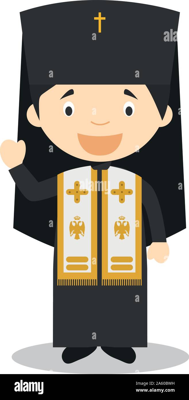 Orthodox Patriarch cartoon character. Vector Illustration. Kids ...