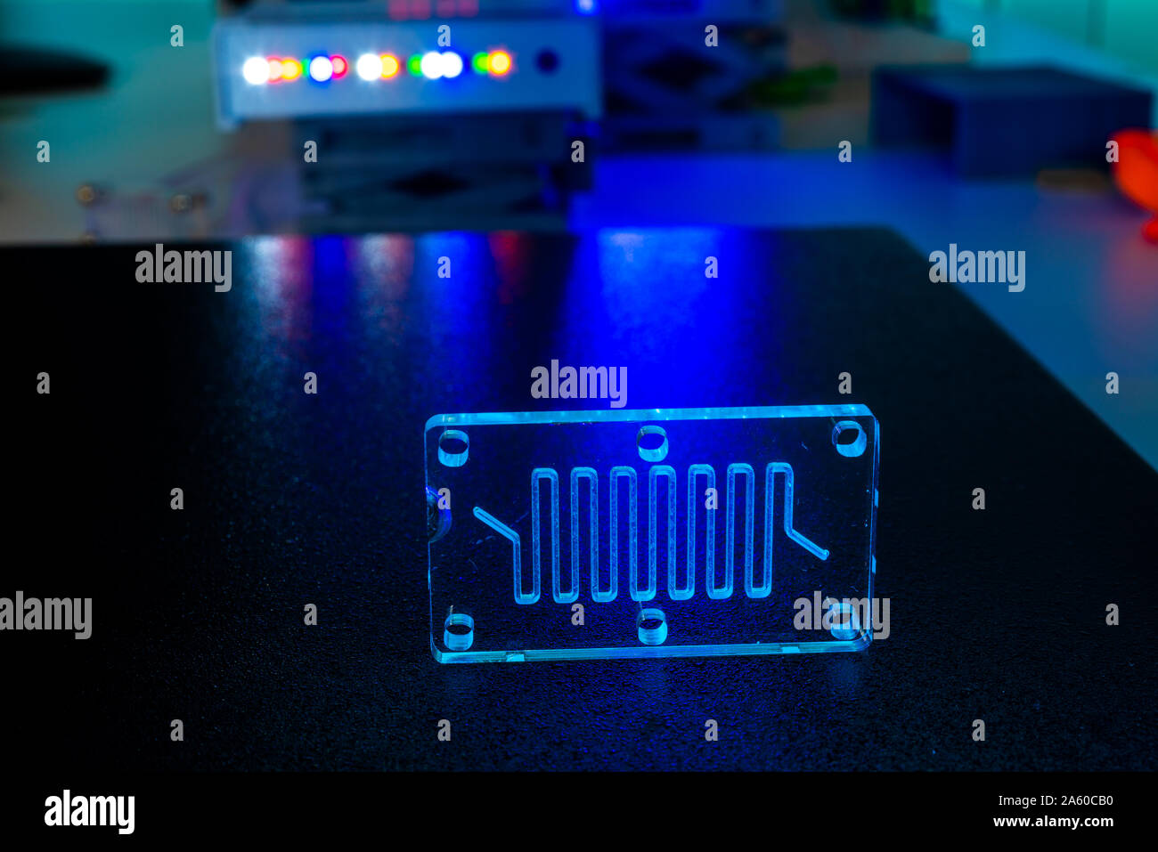 Organ-on-a-chip (OOC) - microfluidic device chip that simulates ...