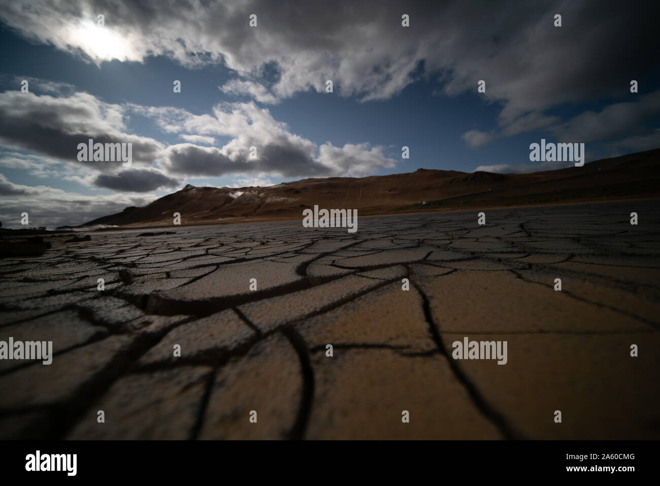 Dried land in the desert. Cracked soil crust Stock Photo - Alamy