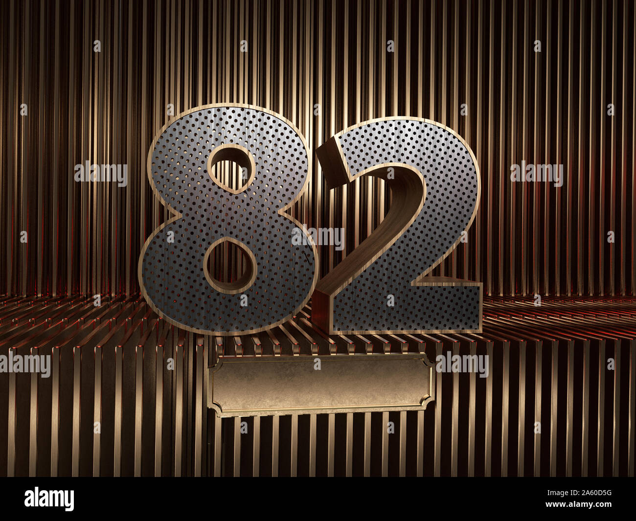3d number 82 hi-res stock photography and images - Alamy