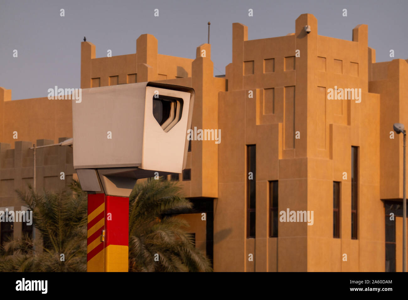 The notorious traffic cameras in Doha, Qatar, which snap both red light ...