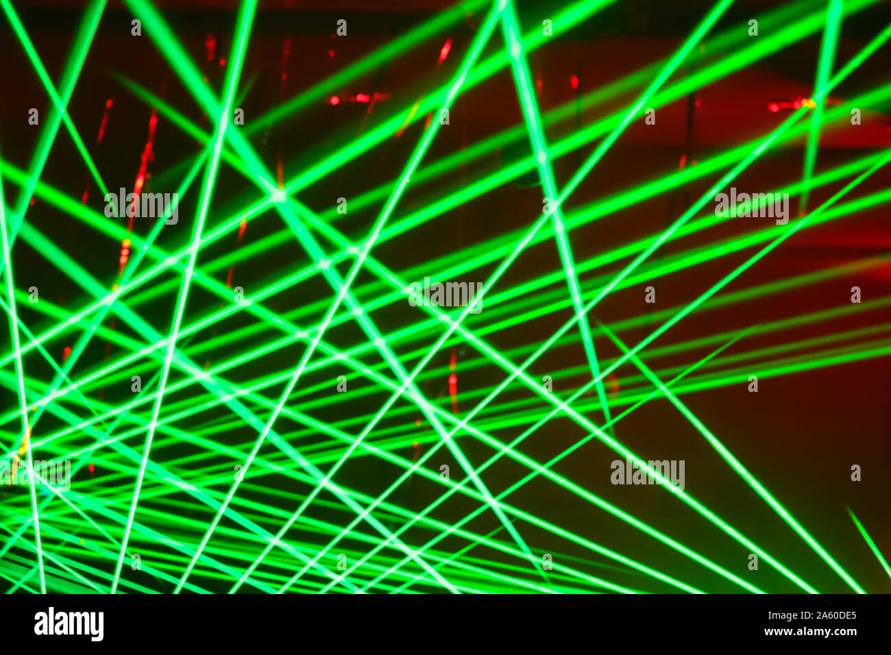 Green lasers on the party as background Stock Photo - Alamy