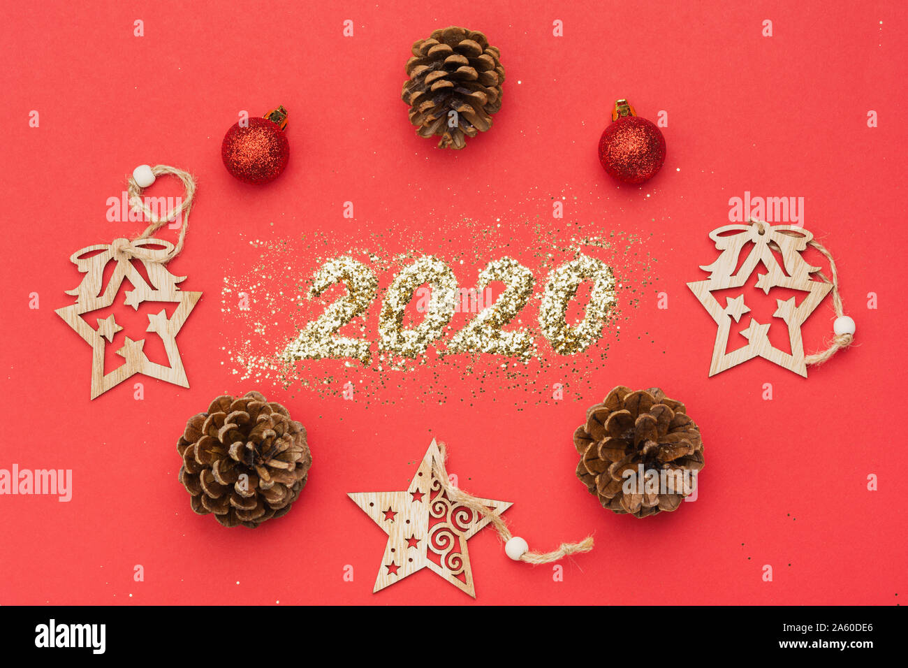 New 2020 year in golden glitter Stock Photo - Alamy