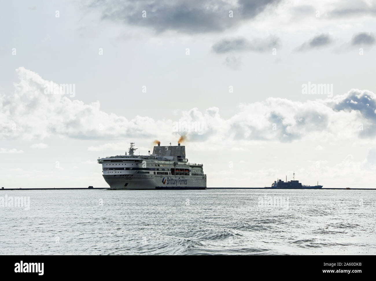 Pont Aven a Brittany Ferries vessel arriving in Plymouth Sound from ...