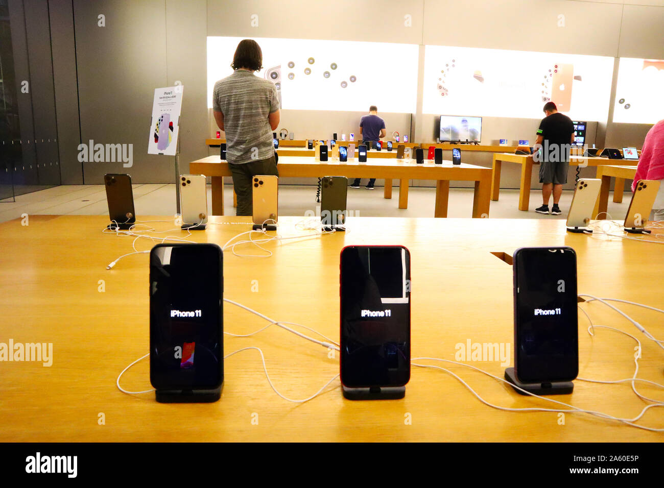 new iPhone 11 inside the Apple Store Stock Photo - Alamy