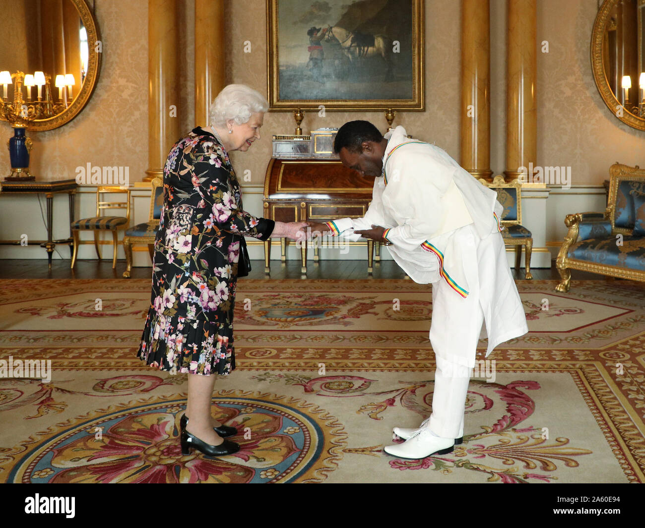 Queen Elizabeth II receives the Ambassador from the Federal Democratic ...