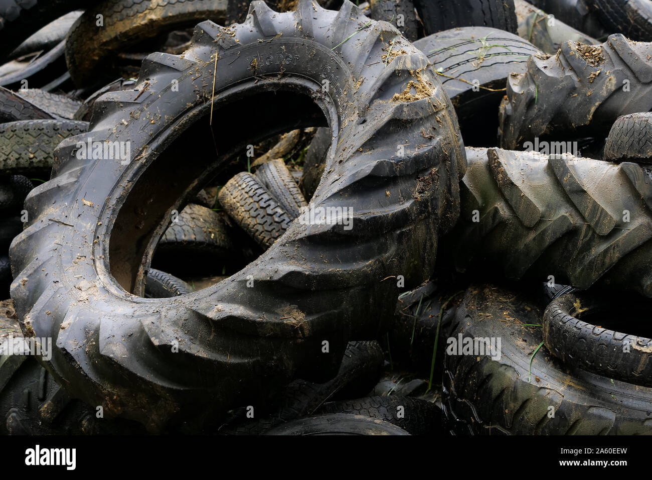 Old tires, Lyon, France Stock Photo - Alamy